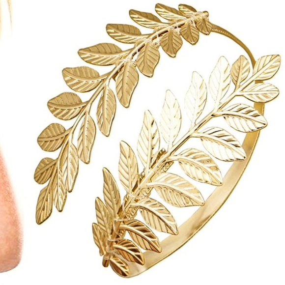 Jewelry | Greco Roman Laurel Leaf Open Upper Armlet Cuff Nwt | Poshmark